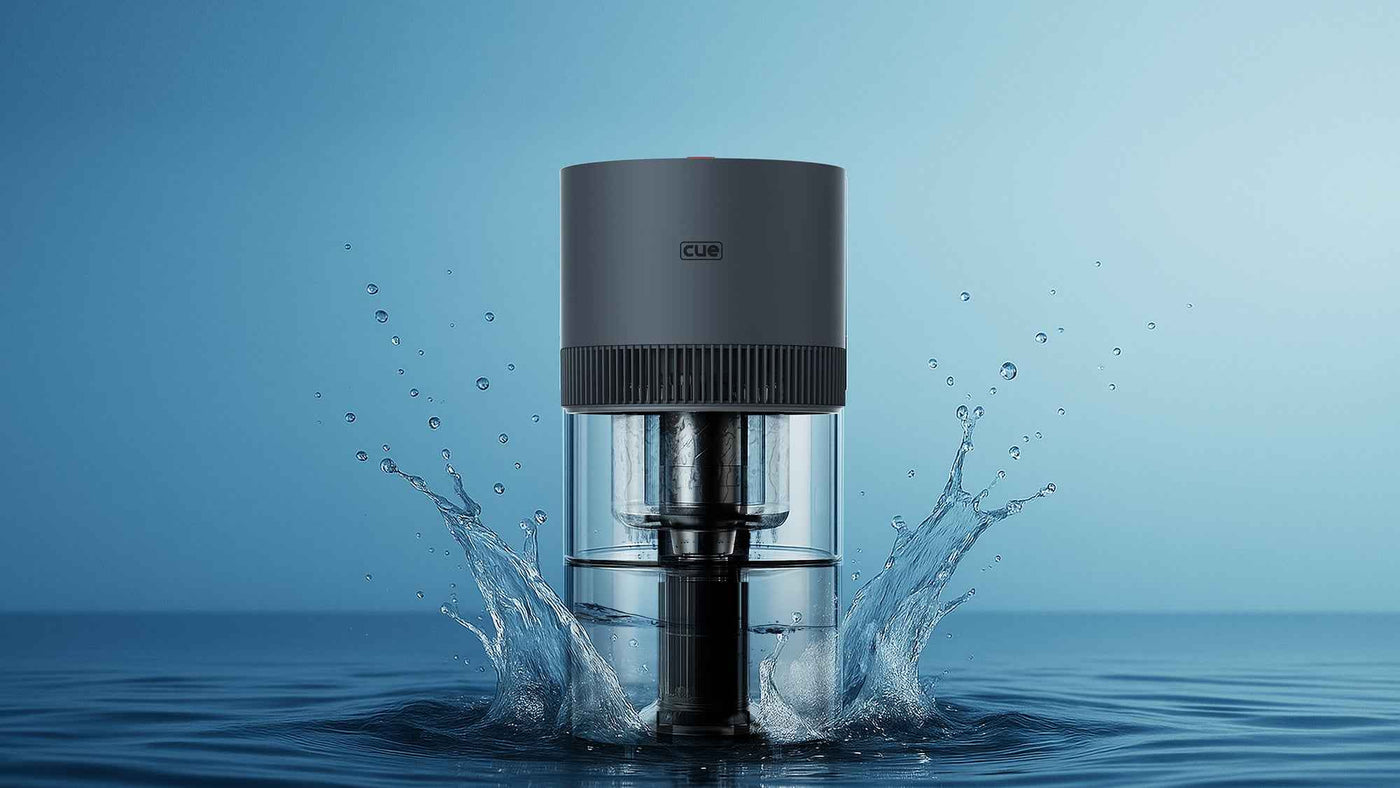 Cue Air washer | Filter-Free Water-Powered Air Purifier